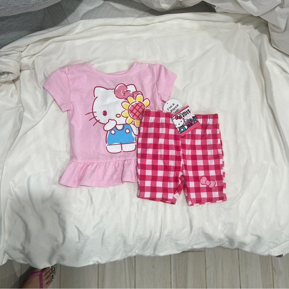 Hello Kitty | Matching Sets | Hello Kitty Pink And Red Checkered Outfit ...